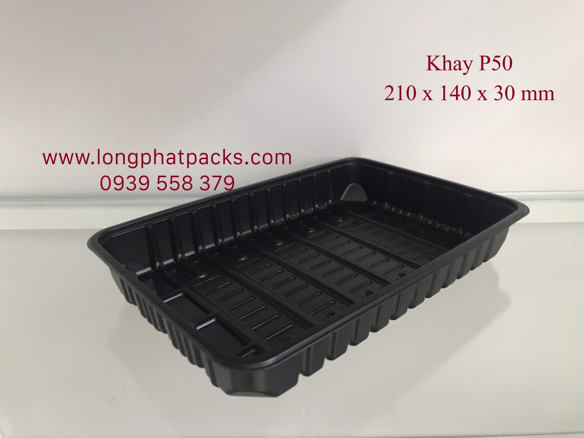 KHAY NHỰA PP ĐEN - BAO BÌ LONG PHÁT GIA CÔNG ĐỊNH HÌNH