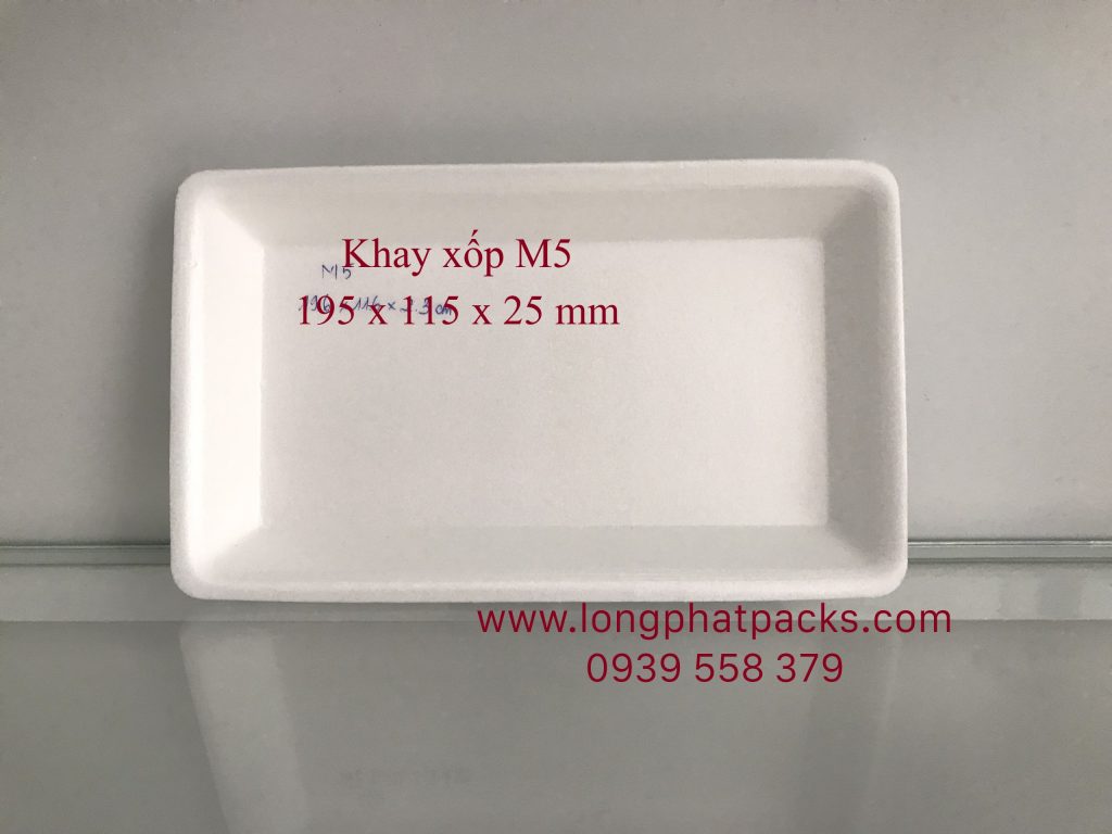 KHAY XỐP M14 ĐEN - BAO BÌ LONG PHÁT - ĐÓNG GÓI THỰC PHẨM