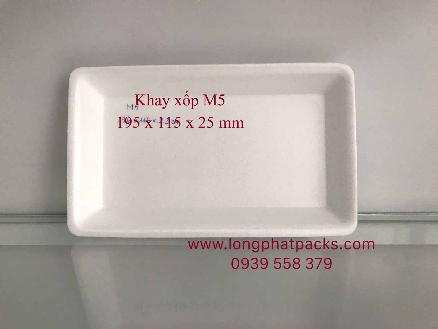 KHAY XỐP M16 TRẮNG - CÔNG TY BAO BÌ LONG PHÁT