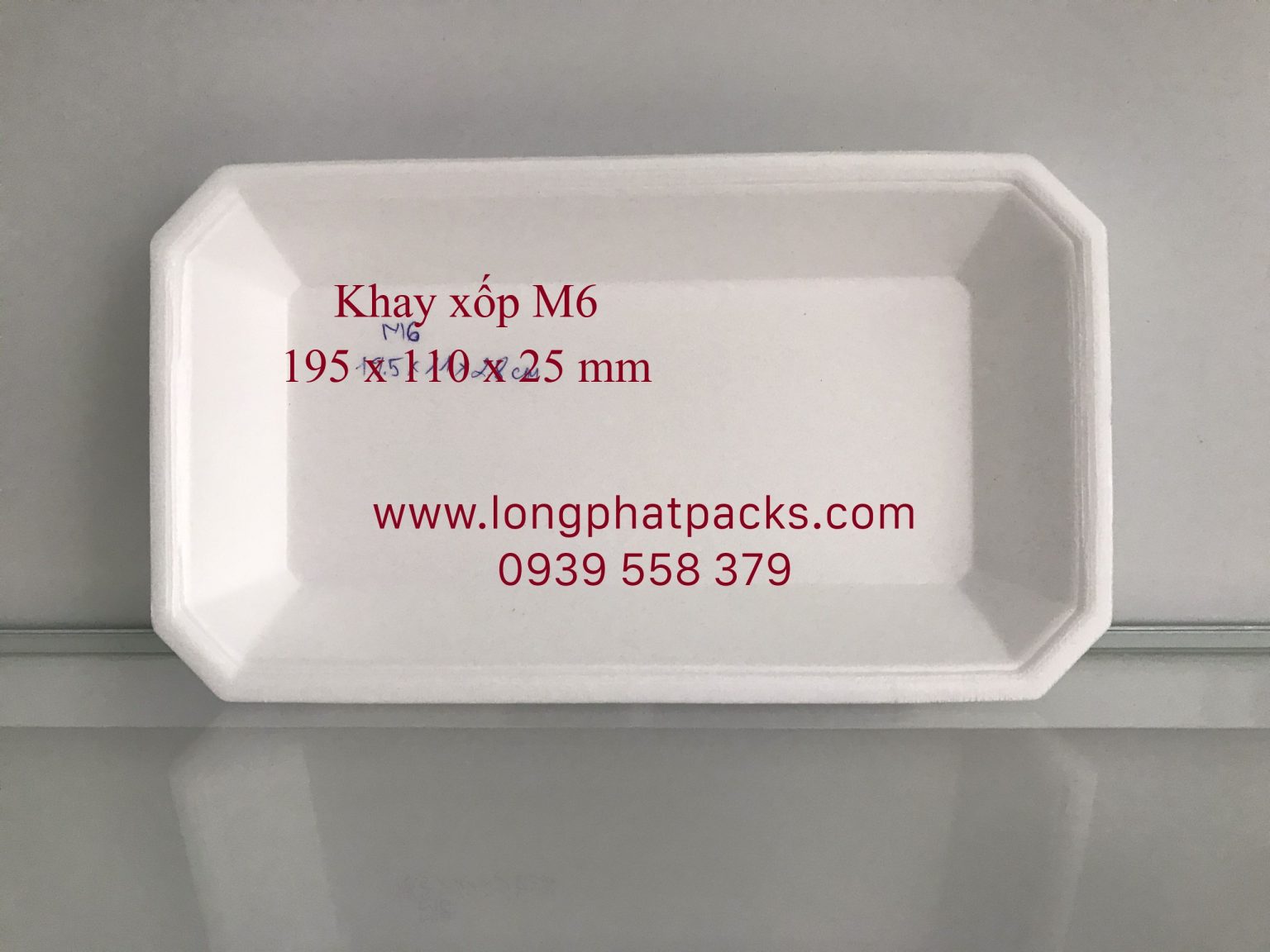 KHAY XỐP M16 ĐEN - BAO BÌ LONG PHÁT - ĐÓNG GÓI THỰC PHẨM