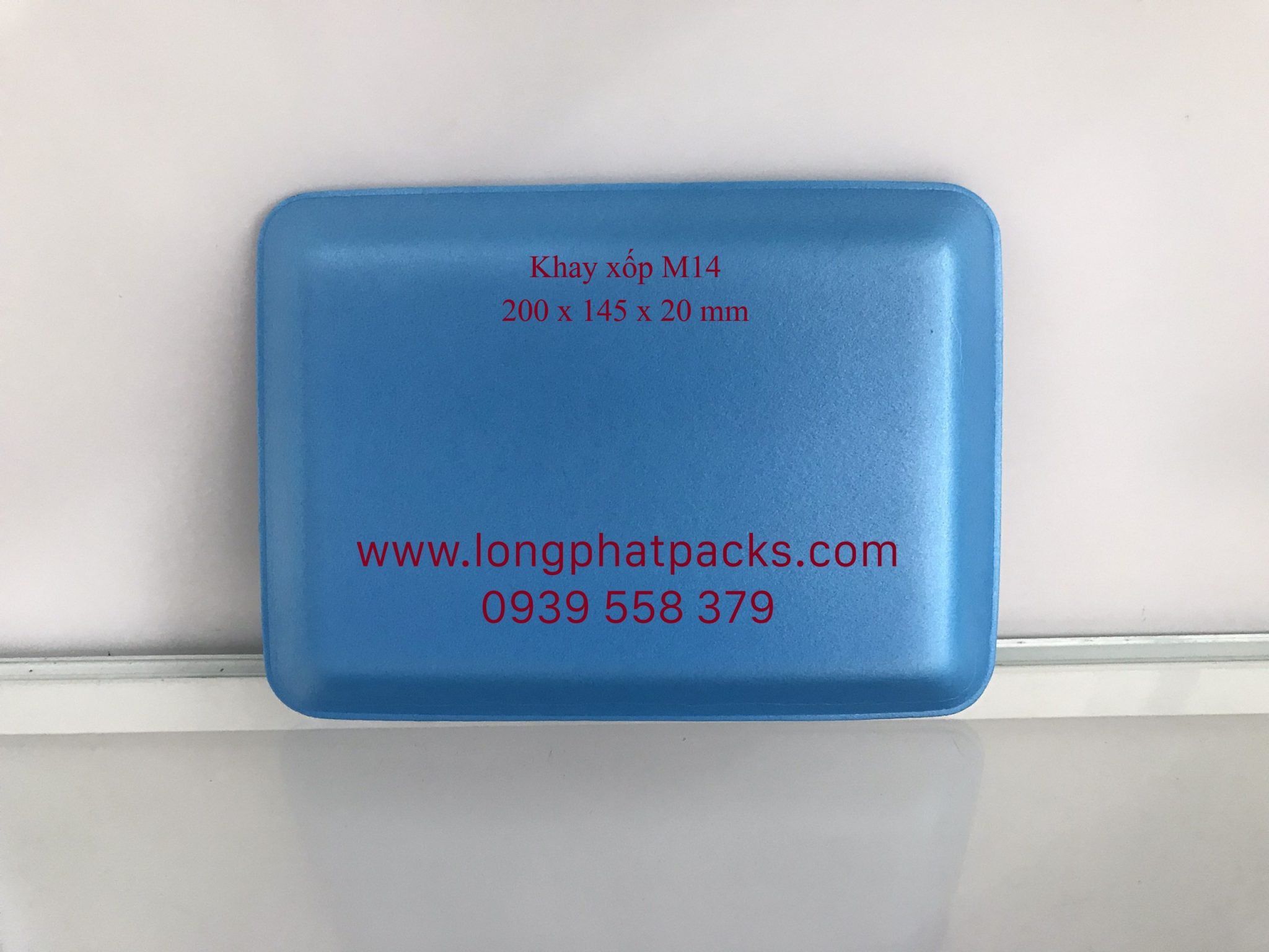 KHAY XỐP M14 XANH - CÔNG TY BAO BÌ LONG PHÁT