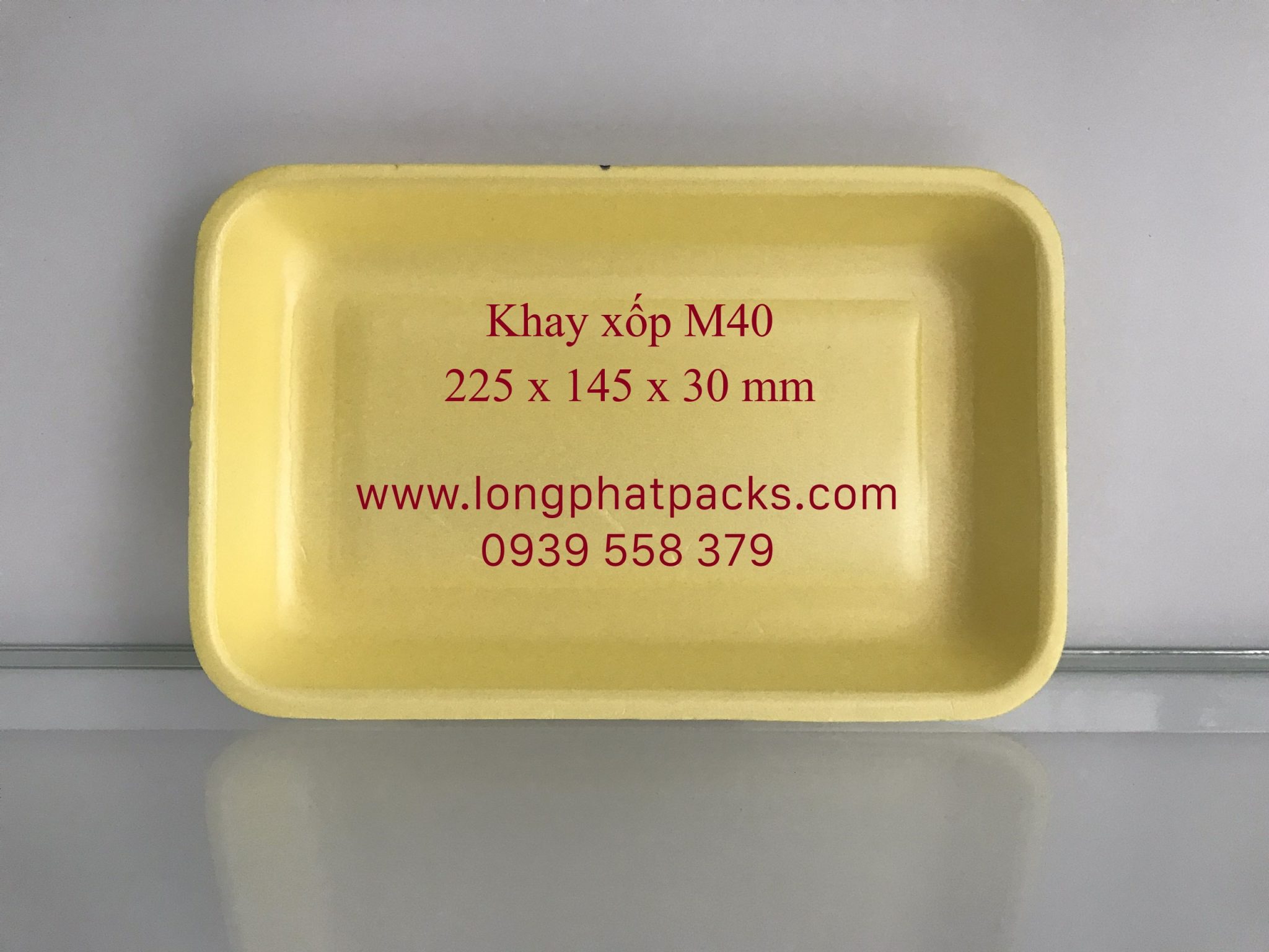 KHAY XỐP M14 TRẮNG - CÔNG TY BAO BÌ LONG PHÁT